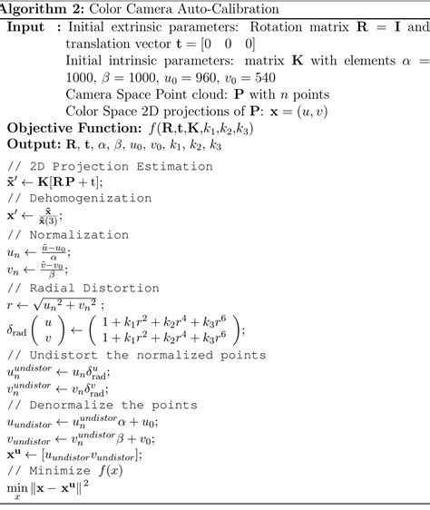 Table 1 Kin2 A Kinect 2 Toolbox For Matlab