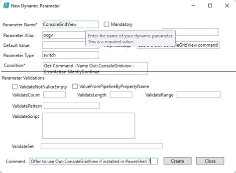 generate powershell dynamic parameter code the lonely administrator