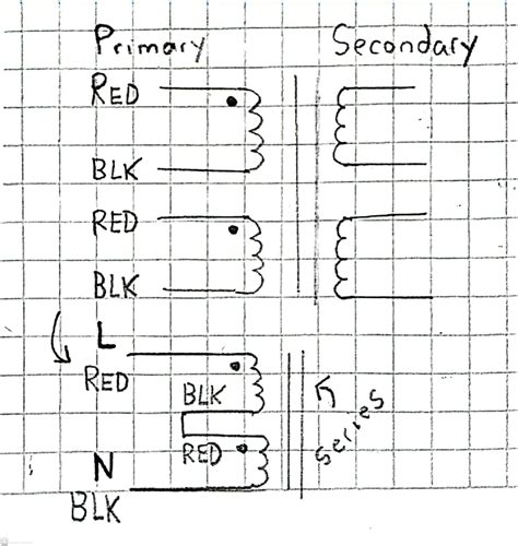 Power Transformer Input Wiring Question Electrical Engineering Stack Exchange
