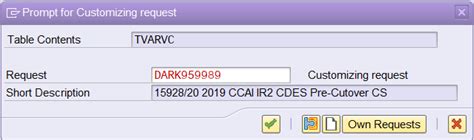 abap mania how to include table tvarvc entries in transport request