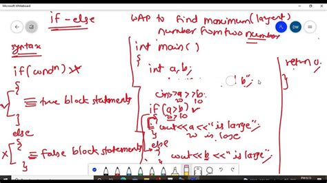 Cpp Lecture 4 If Statements Simple If Else Elseif Ladder Nested If Else Youtube
