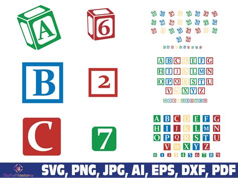 Block Alphabet Svg Block Font Svg Building Blocks Svg Block Letters Svg Block Monogram Svg