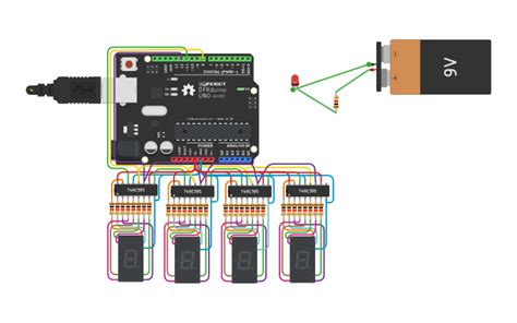 Circuit Design Clock Tinkercad
