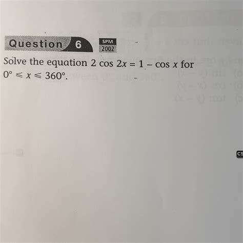 [form 5 Additional Mathematics Trigonometric Functions] How To I Solve