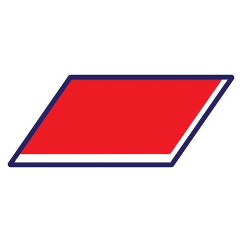 Premium Vector Parallelogram Icon Vector Illustration Design Template