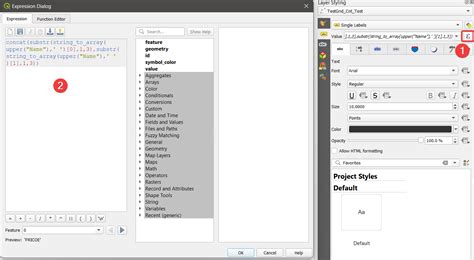 Labeling QGIS Labelling With Parts Of An Attribute Consisting Of Two Or More Words