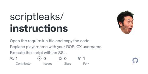 Github Scriptleaks Instructions Open The Require Lua File And Copy The Code Replace
