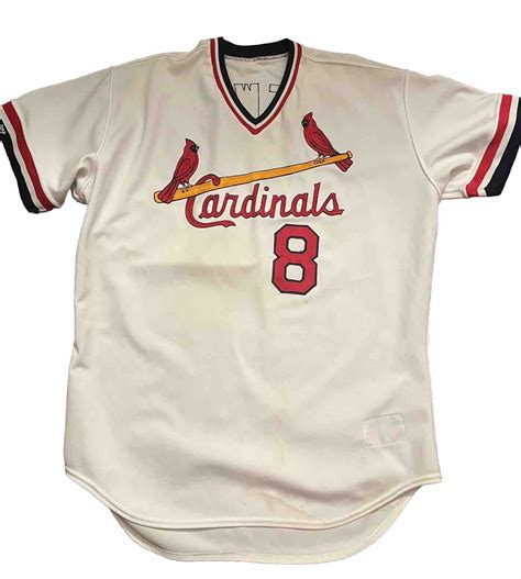 1988 Game Worn Used Johnny Lewis St Louis Cardinals Rawlings Home Jersey 50 Ebay