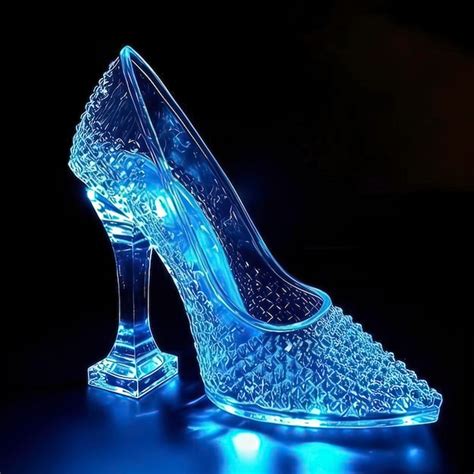 Premium Ai Image A Women Glass Shoe High Heels