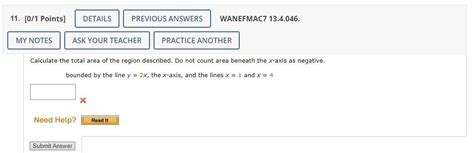 Solved Calculate The Total Area Of The Region Described Do Chegg Com