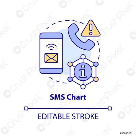 Sms Chart Concept Icon Stock Vector 5501315 Crushpixel