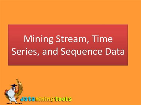 Data Mining Mining Stream Time Series And Sequence Data