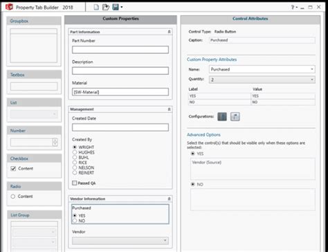 Simplify SOLIDWORKS Property Input With Custom Properties Tab