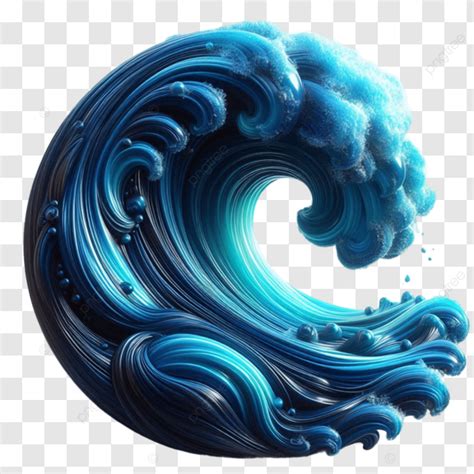 블루 오션 웨이브 개념 기하학적 파란색 대양 파도 Png 일러스트 및 이미지 에 대한 무료 다운로드 Pngtree