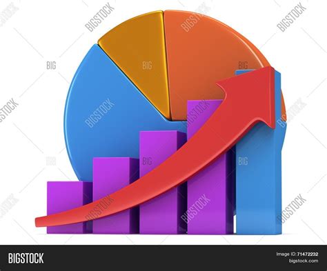 Bar Graph Red Arrow Image Photo Free Trial Bigstock
