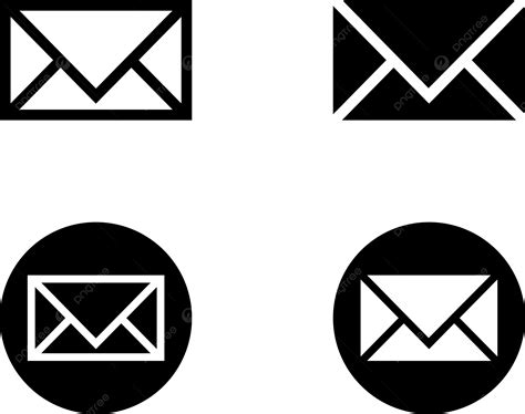 메일 아이콘 세트 번들 벡터 우편 메시지 벡터 Png 일러스트 및 벡터 에 대한 무료 다운로드 Pngtree