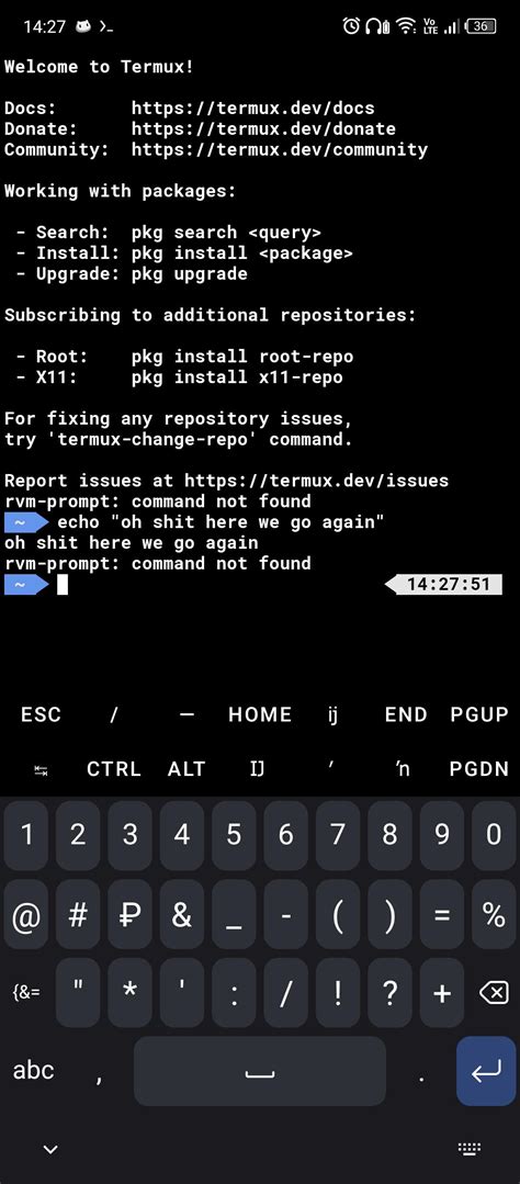 Installed Oh My Zsh With Zsh Now Get An Error About Rvm Prompt Missing R Termux