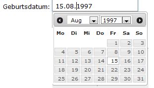JQuery Datepicker Mit Dem Zend Framework LimeSpace IT