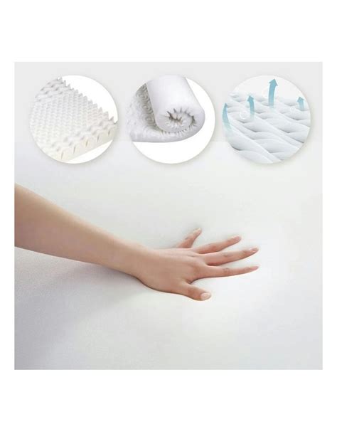 Living Today Memory Foam Double Mattress Topper With Bamboo Cover 6cm