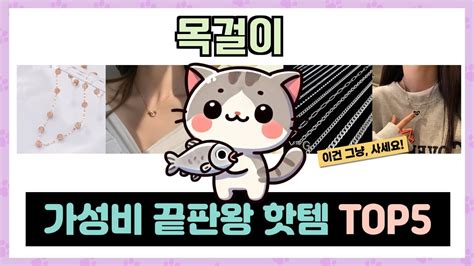 목걸이 인기상품 추천 Top5 절대 놓쳐서는 안될 미친 가성비 Youtube