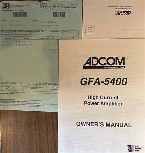 Adcom Gfa 5400 Stereo Power Amp Photo 4154618 Us Audio Mart