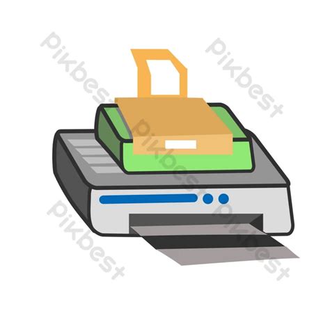 전자 제품 사무용 프린터 일러스트 Png Psd 무료 다운로드 Pikbest
