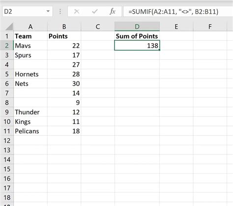 Excel Comment Additionner Si Ce Nest Pas Vide Statorials