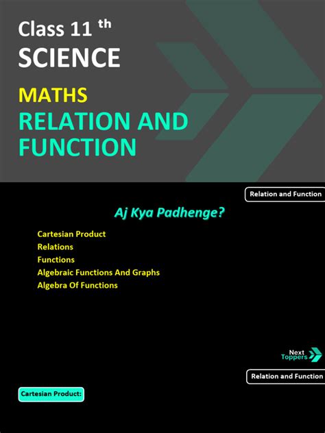 Maths Relation And Function Pdf Function Mathematics Mathematics