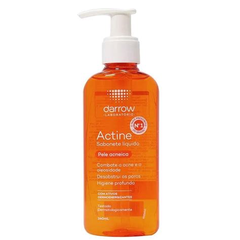 Sabonete Líquido Facial Actine Darrow Pele Acneica 140ml Shopee Brasil