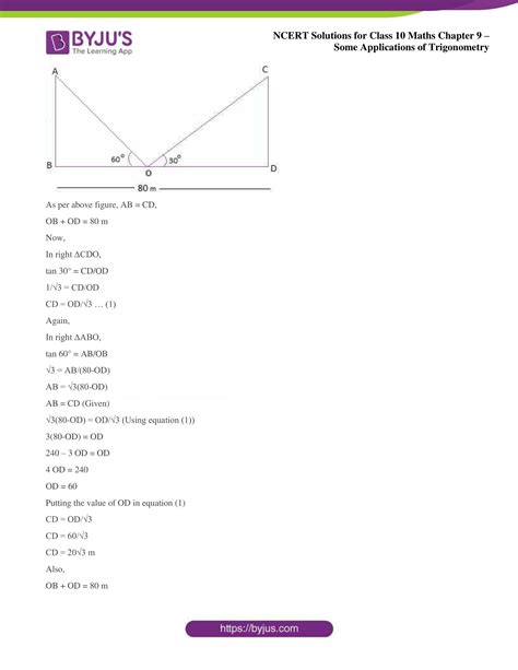Ncert Solutions For Class 10 Maths Exercise 91 Chapter 9 Some