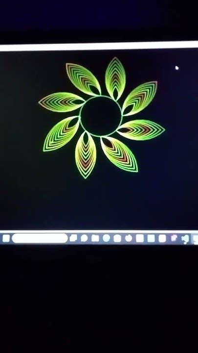 Design Pattern Beautiful😍 Flower Using Python Turtle Graphics Shorts Shortsfeed Shortvideo