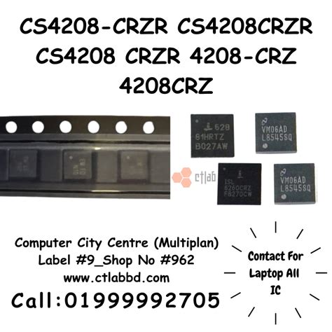 Cs4208 Crzr Cs4208crzr Cs4208 Crzr 4208 Crz 4208crz Bga Sound Card Controller Chip Ics With