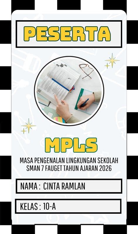 Gratis Contoh Kartu Peserta Keren Canva