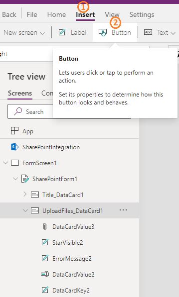 adding attachments in sharepoint document library using power apps list