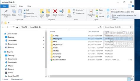 Ways To Show Hide Or Diagnose The Show Ribbon Option In Windows File Explorer MajorGeeks