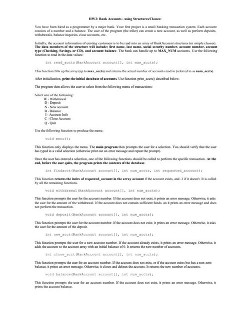 Account Inheritance Hierarchy Create An Inheritance Hierarchy That A