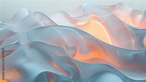 Abstract 3d Background With Layered Translucent Shapes Creating A Sense Of Depth And Motion