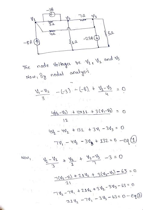 Solved Solve Using Nodal Analysis And Show Solutions Course Hero