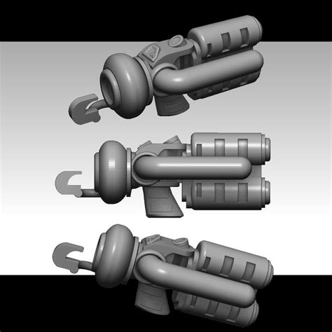 3d Printable Xcom Terror From The Deep Weapons 2 Alien Edition By