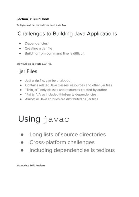 Section 3 Build Tools This A Re Lecture Notes Section 3 Build