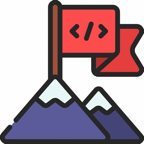 Code Milestone Flag Milestones Programming Icon Download On