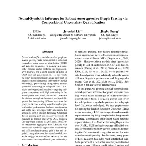 Neural Symbolic Inference For Robust Autoregressive Graph Parsing Via