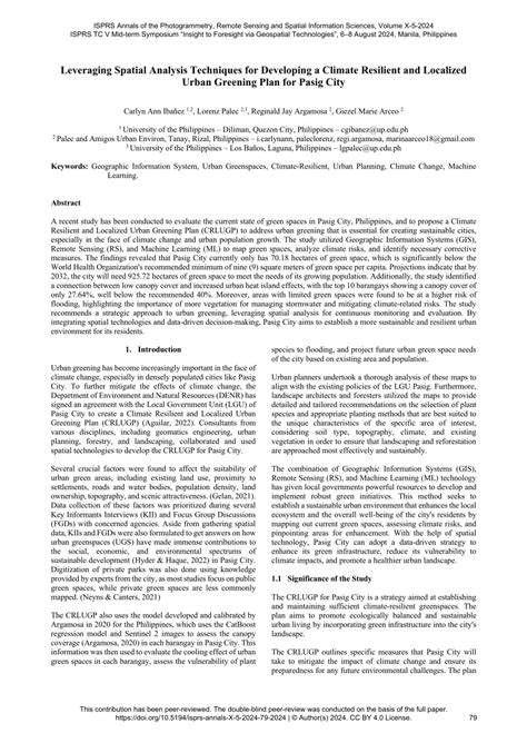 Pdf Leveraging Spatial Analysis Techniques For Developing A Climate