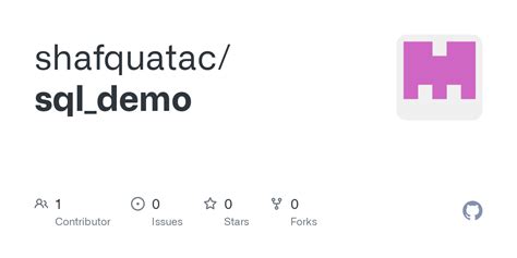 sql demo create customer sql at main · shafquatac sql demo · github
