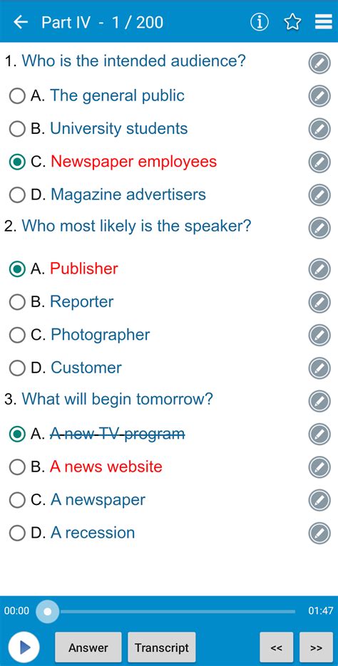 Android 용 Toeic Test Practice Tflat Apk 다운로드