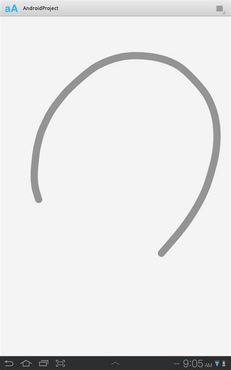 Draw A Smooth Line And Small Gradually In Android Stack Overflow