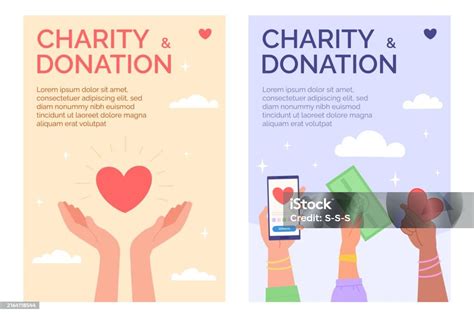 기금 모금 행사 포스터입니다 자선 전단지 템플릿 자원 봉사자 손 기부 스폰서 지원 인도 주의적 도움 자선 활동 커뮤니티 지원 브로셔 벡터 일러스트 레이 션 자선 및 구제