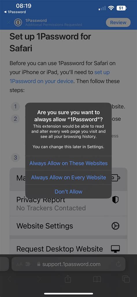 got this pop up from ios when installing the browser extension is there a simple explanation of