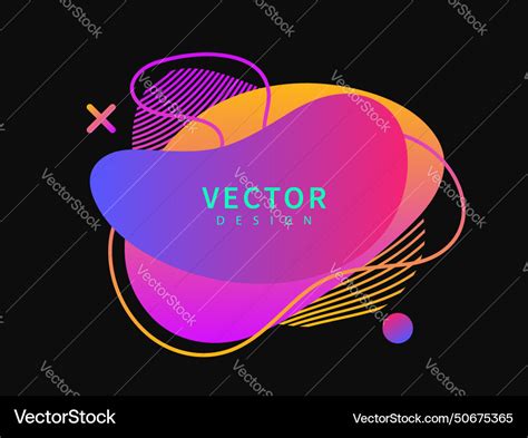 Abstract Blob Shape Modern Graphic Design Vector Image