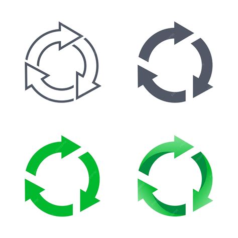 Premium Vector 3 Steps Arrow Loop Symbol Circular Arrow For Closed Loop Process
